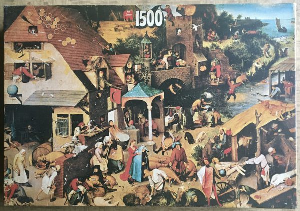 1500, Jumbo, Dutch Proverbs, Pieter Bruegel the Elder - Rare Puzzles