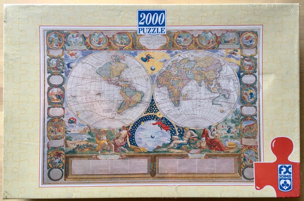 2000, F.X. Schmid, Classical World Map - Rare Puzzles