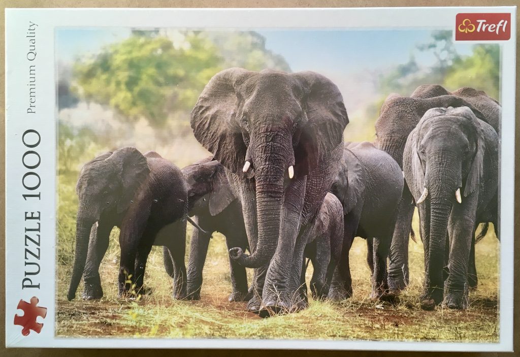 1000, Trefl, African Elephants, Mario Moreno - Rare Puzzles
