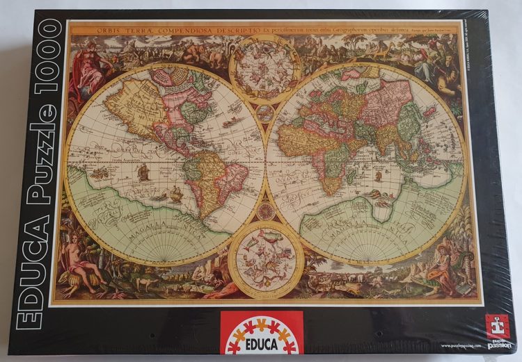 1000, Educa, Ancient World Map, Joan Baptista Vrints - Rare Puzzles