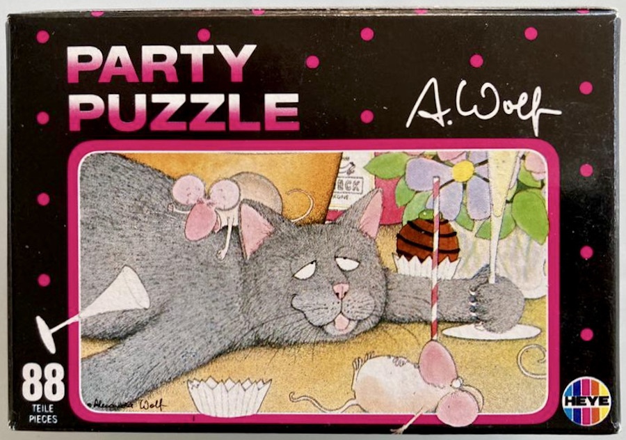 88, Heye, Party Puzzle 459 08074, Wolf - Rare Puzzles