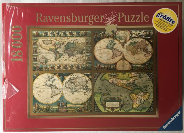 18000, Ravensburger, Historical World Maps - Rare Puzzles