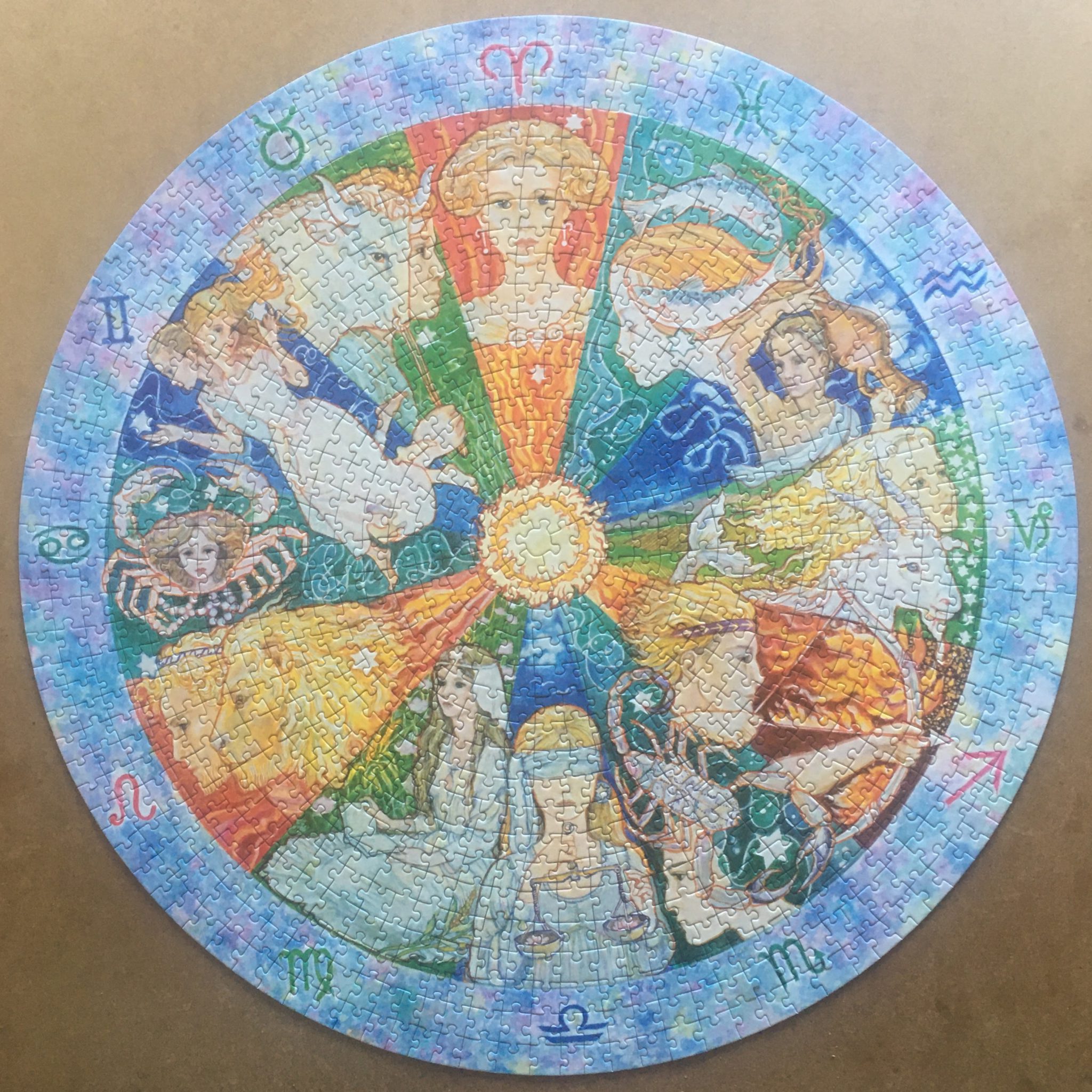 1000, Ravensburger, Star Signs, Jacky Fenton - Rare Puzzles