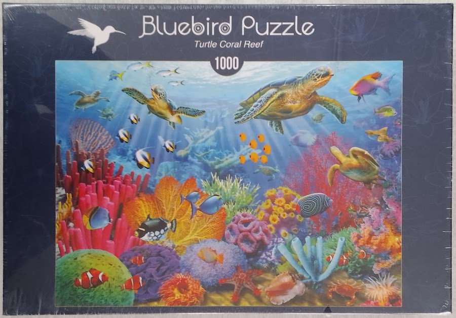 1000, Bluebird, Turtle Coral Reef, Adrian Chesterman - Rare Puzzles
