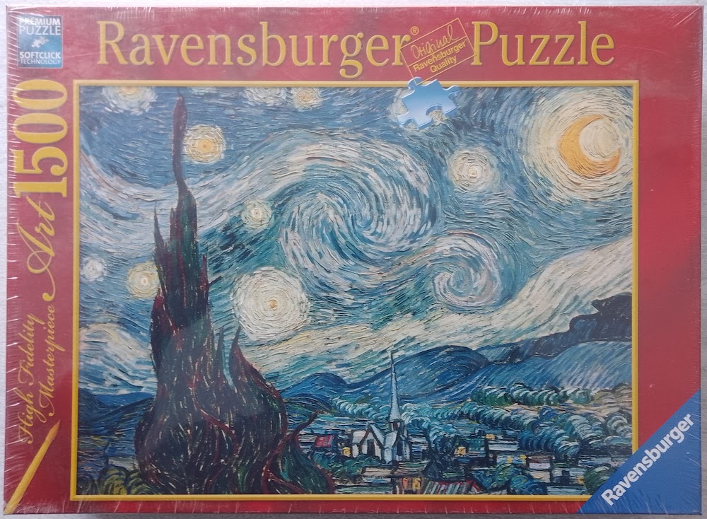 1500, Ravensburger, Starry Night, Van Gogh - Rare Puzzles