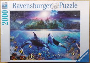 2000, Ravensburger, Harmonious Orcas II - Rare Puzzles