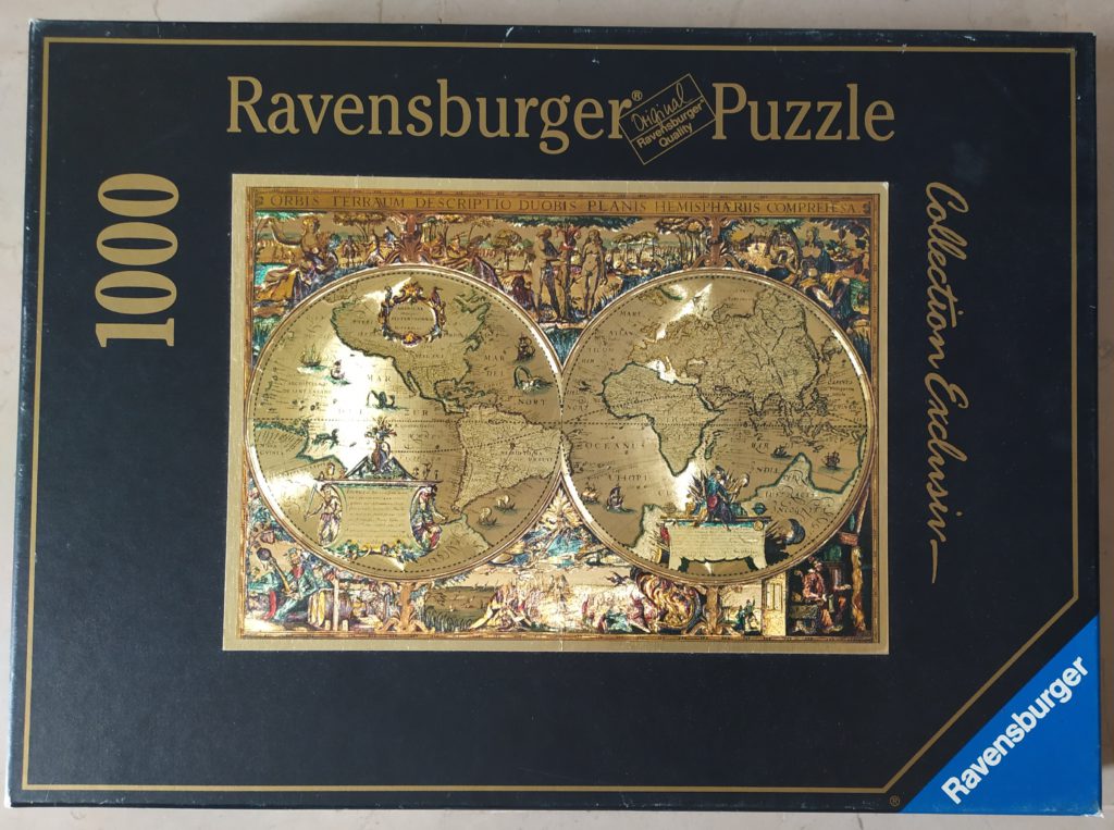 1000, Ravensburger, Historical Map of the World - Rare Puzzles