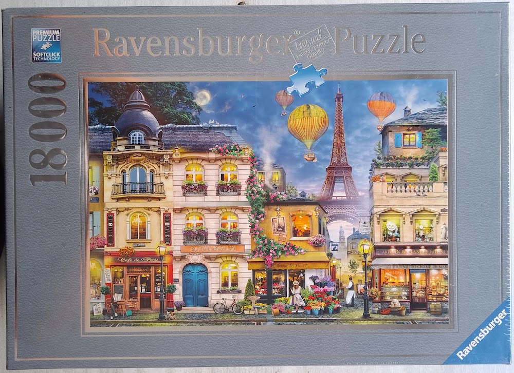 18000, Ravensburger, Evening Walk in Paris - Rare Puzzles 18000, Ravensburger, Evening Walk in Paris - Rare Puzzles