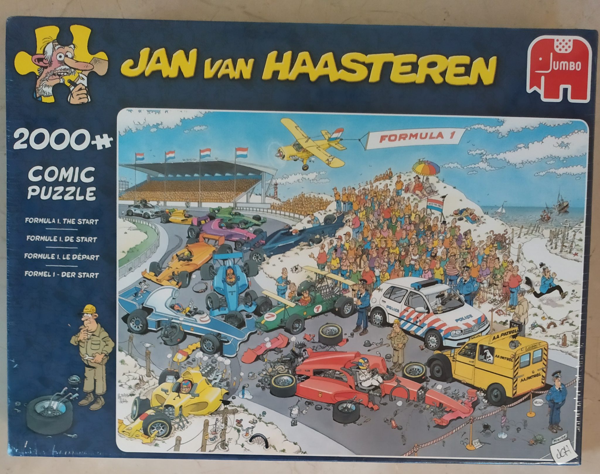 2000, Jumbo, Formula 1. The Start, Jan van Haasteren - Rare Puzzles