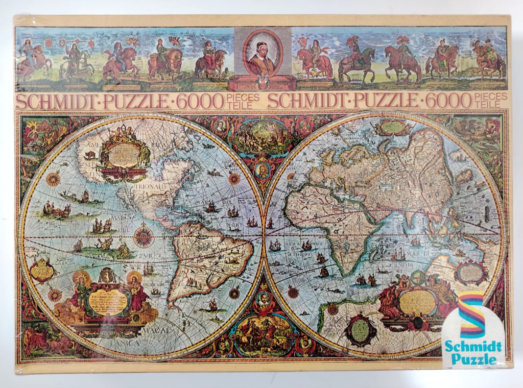 3000, Ravensburger, World Map, 1665, Willem Blaeu - Rare Puzzles