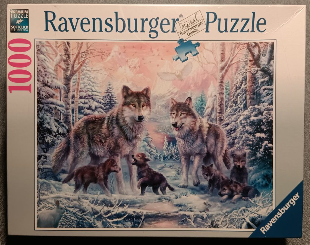 1000, Ravensburger, Arctic Wolves - Rare Puzzles
